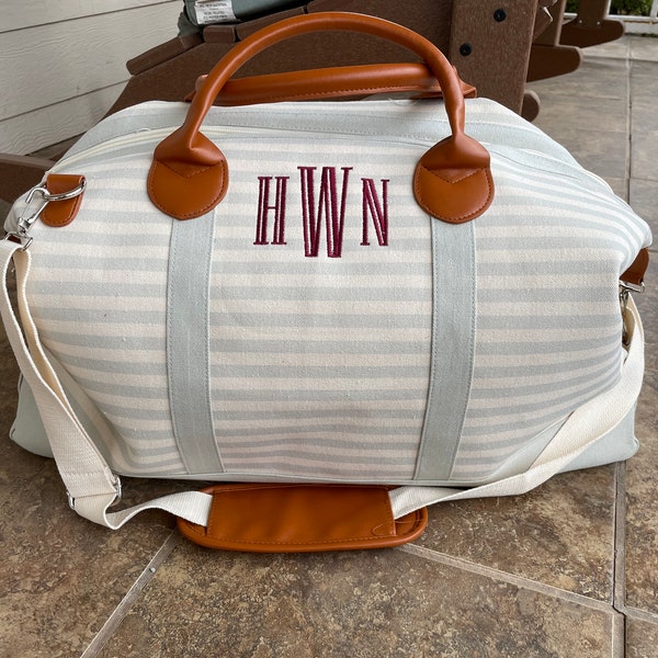 Monogrammed Weekender Bag - Etsy