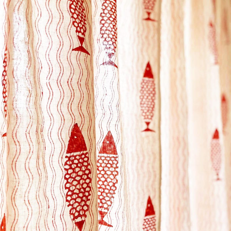 Fish Bedroom Curtains - Etsy
