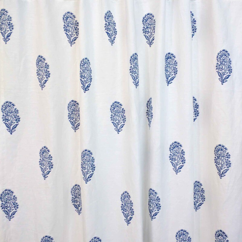 Block Print Curtains - Etsy