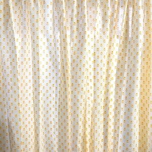 Yellow Hand Block Printed Cotton Curtains, Organic Cotton Shades ...