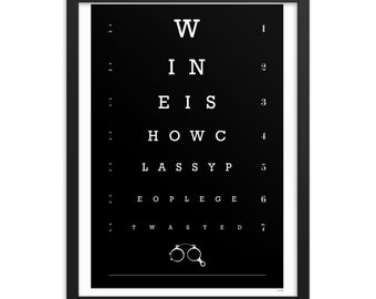 Wine Eye Chart - Etsy