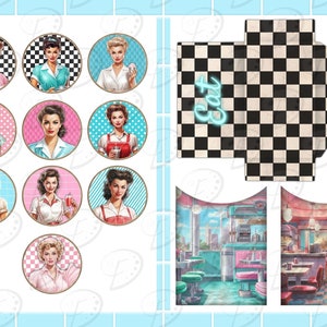 Retro Diner Junk Journal Kit | Ephemera | Antique | Vintage | Scrapbook ...