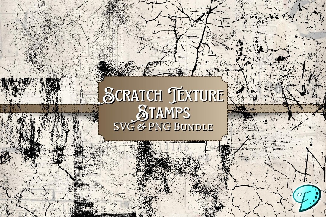 Scratch Texture Stamps SVG & PNG Bundle | Digital | Overlay ...