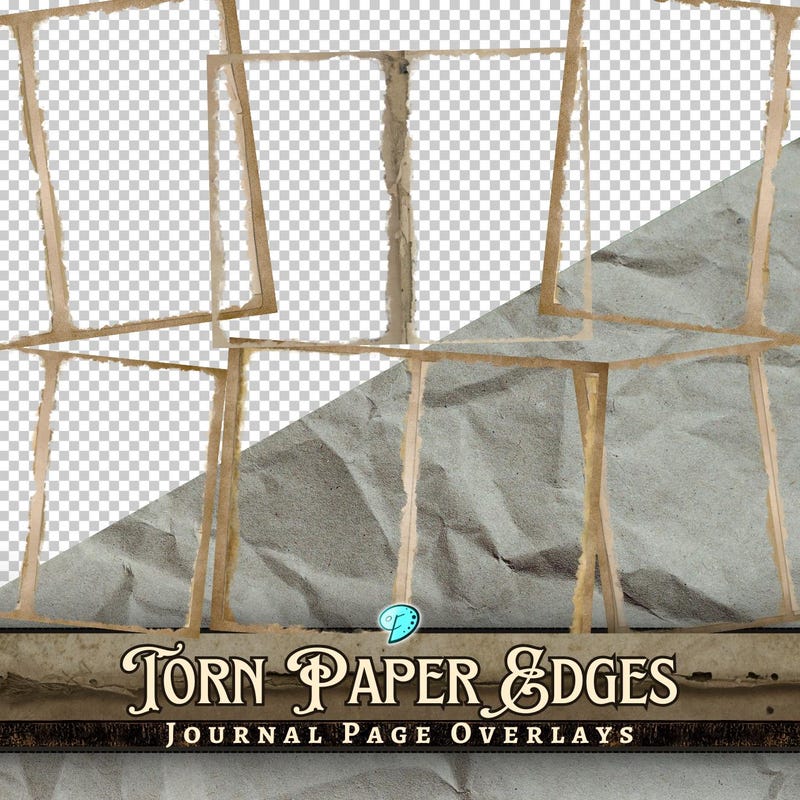 Transparent Png Torn Paper Overlay - Etsy