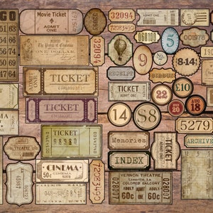 Vintage Junk Ephemera Printables Vol. 1 | Antique | Aged | Printable ...