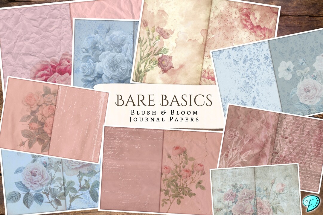 Bare Basics Blush & Bloom Journal Papers | Antique | Junk Journal ...