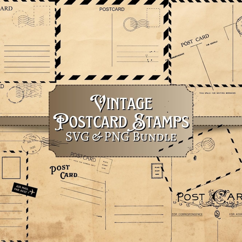 Postcard Stamp - Etsy