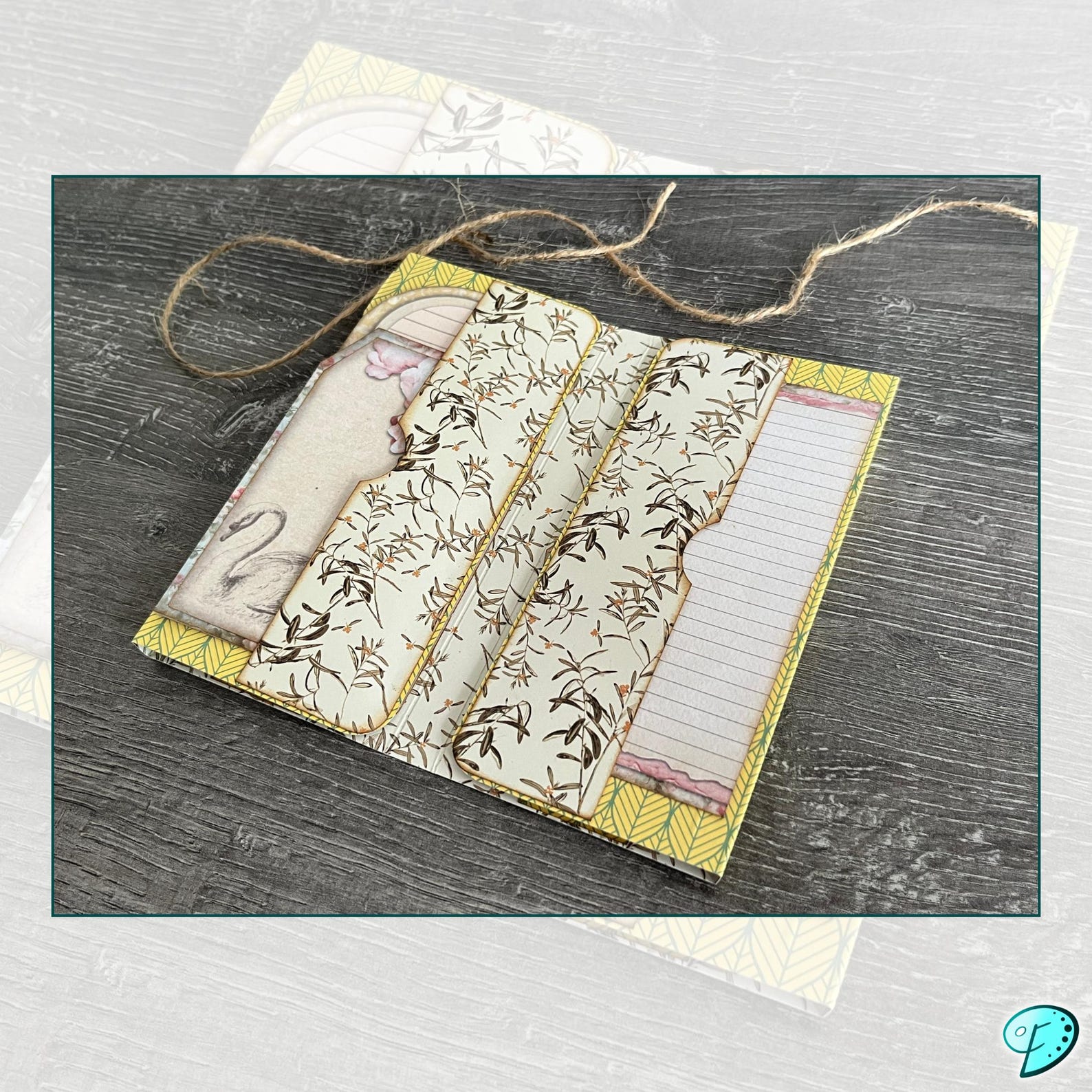 Simple Double Fold Folio One Page Wonder Template | Junk Journal ...