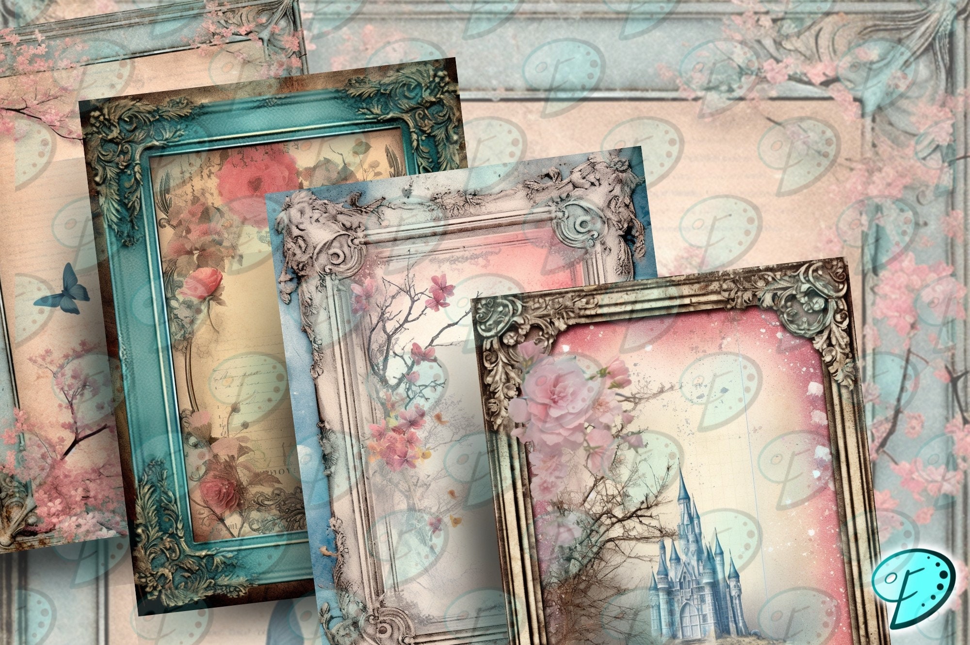 Fairy Tale Printable Digital Papers: Scrapbook Paper, Printable Paper ...