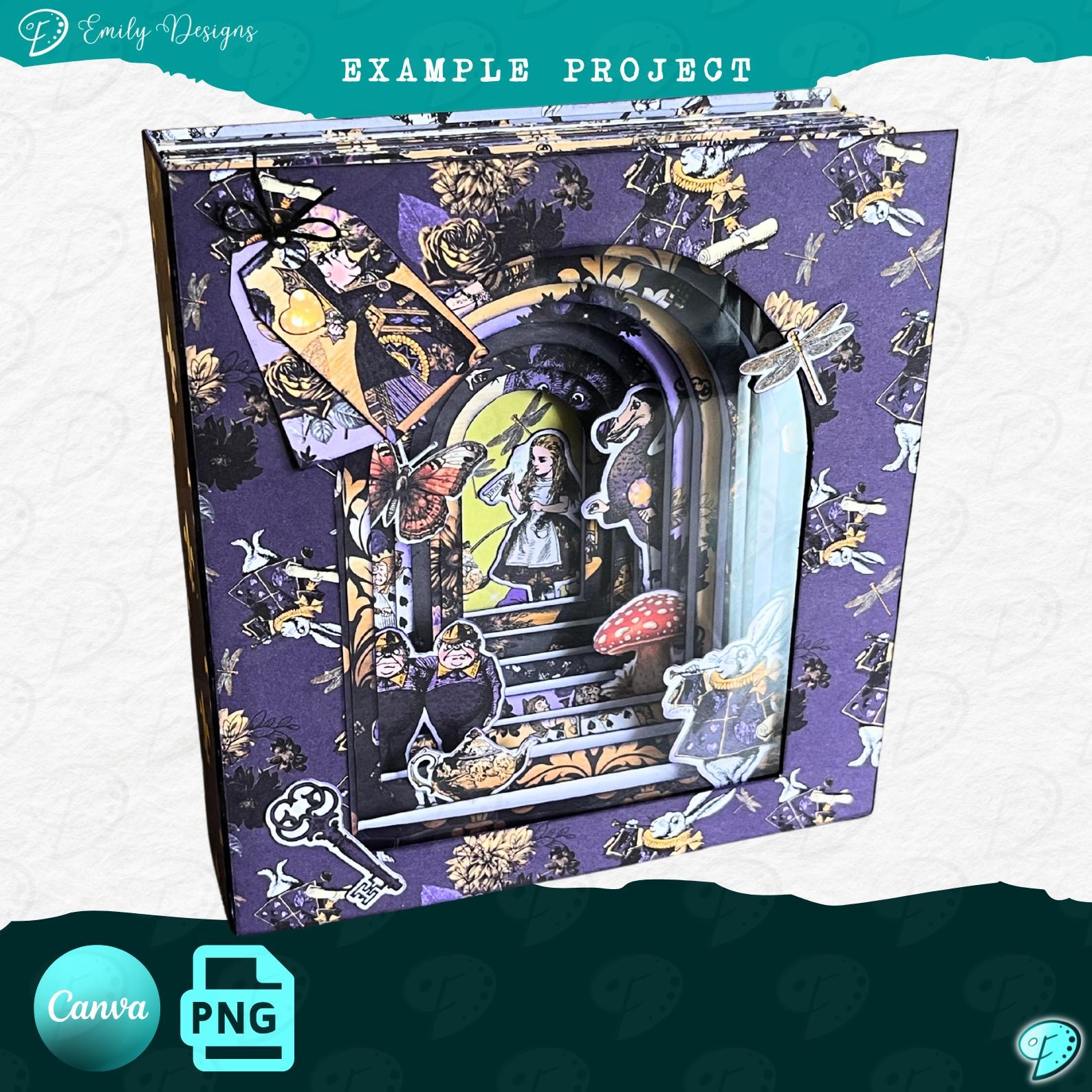 Tunnel Album Template | Junk Journal | Scrapbook | Ephemera | Printable ...