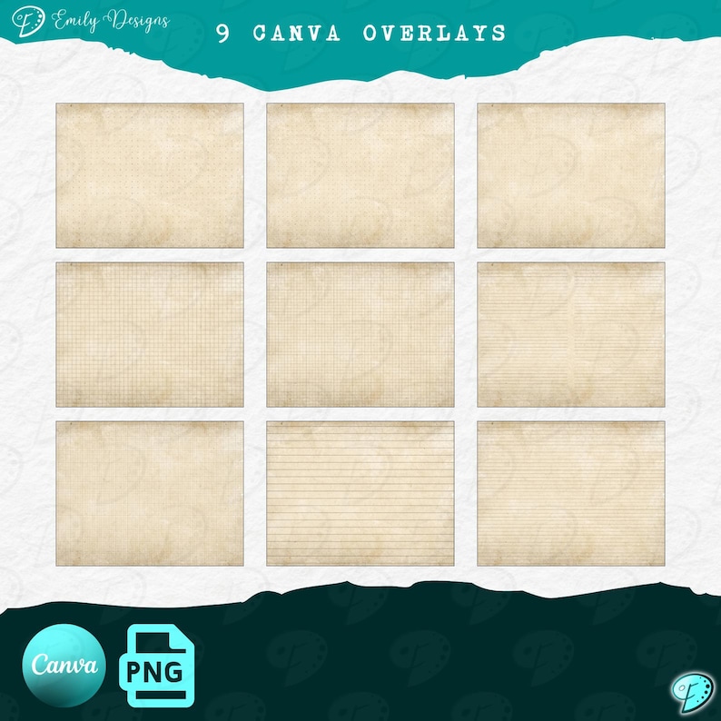Graph Dot and Line Overlays | Templates | Background | Junk Journal ...