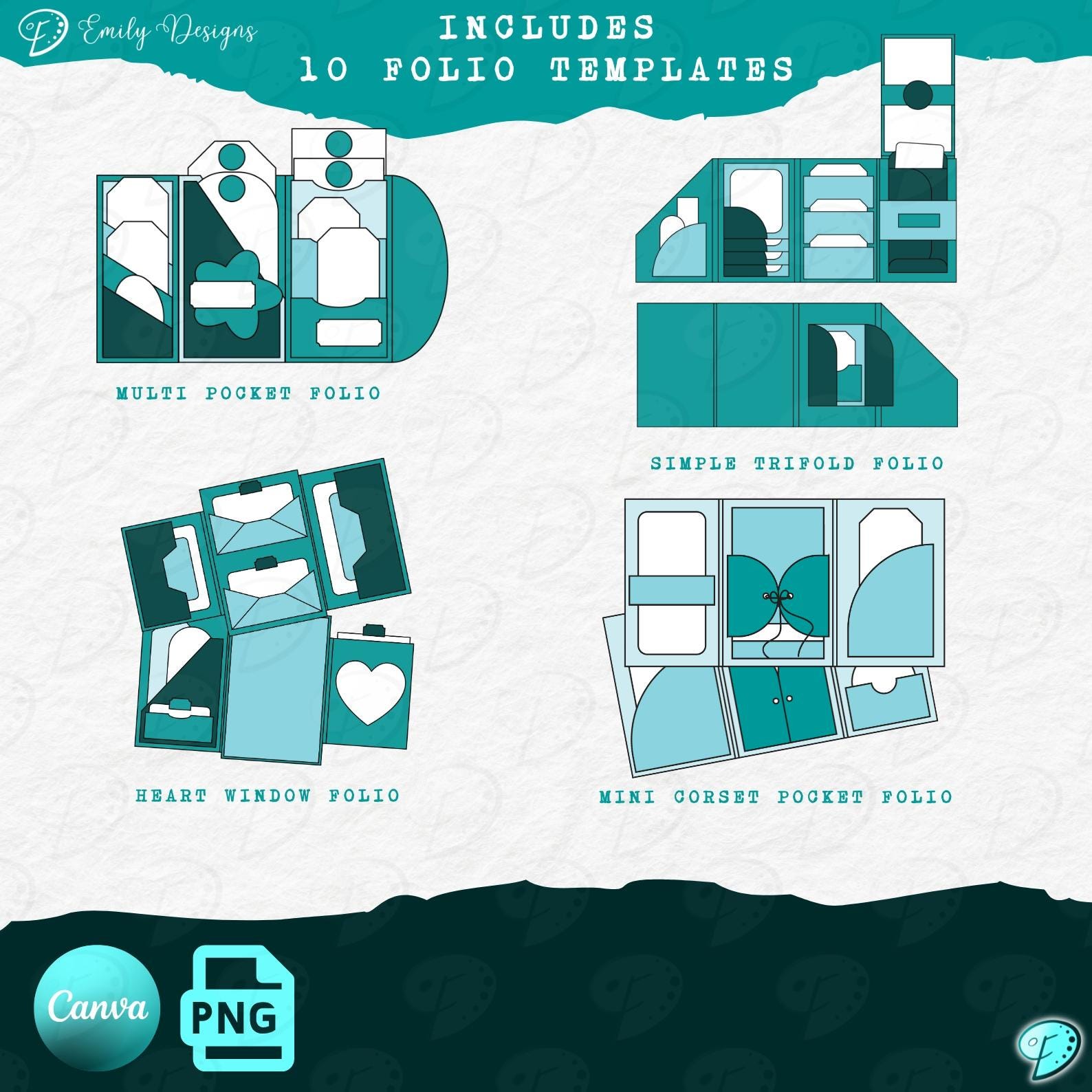Folio Template Bundle Vol. 1 | Junk Journal | Ephemera | Printable ...