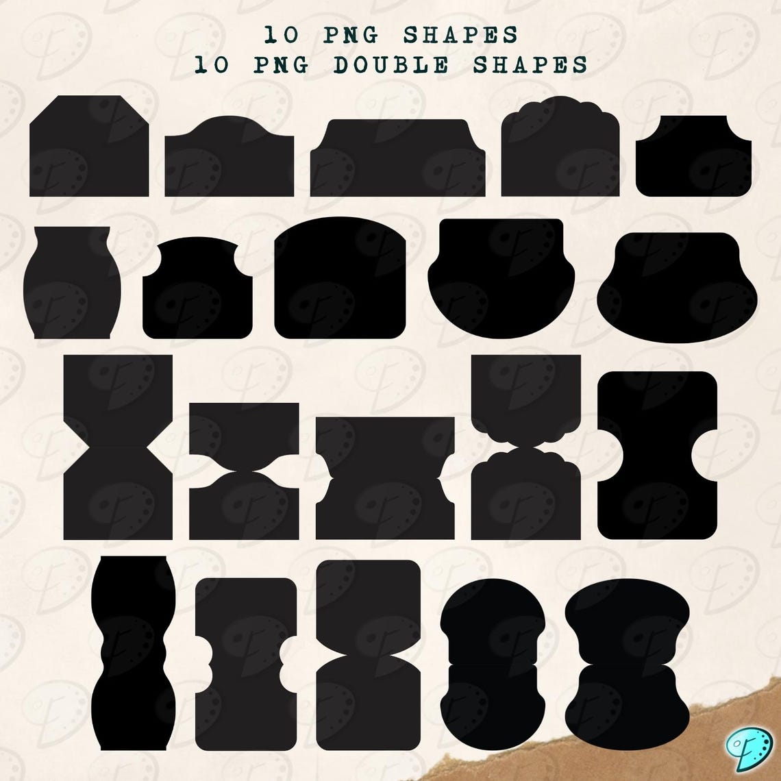 Cricut Journal Tab Shapes PNG & SVG | Template | Cutting Machine | Junk ...