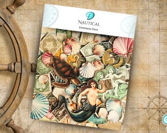 Scrapmir Nautical Graphics Chipboard, Nautical Ephemera Pack, Sea ...