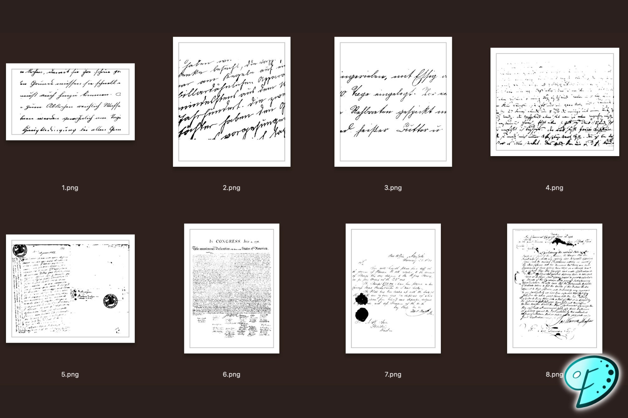 Written Script Stamps PNG Bundle Digital Overlay Distressed Junk ...