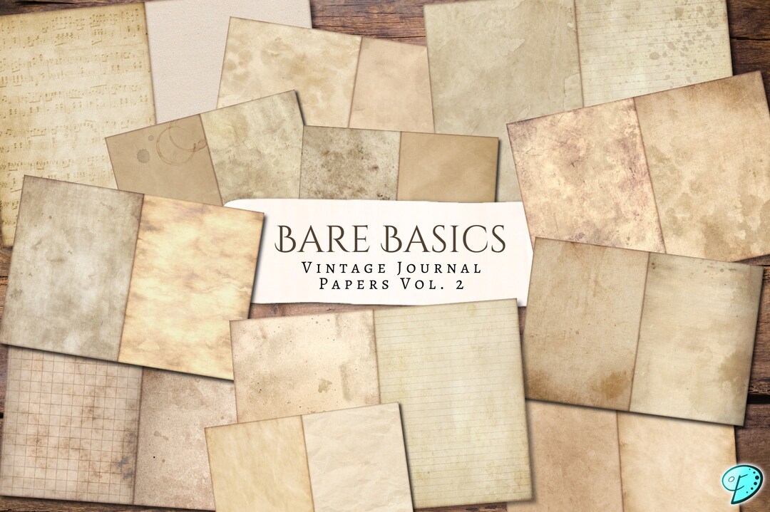 Bare Basics Vintage Journal Papers Vol. 2 | Antique | Aged | Junk ...