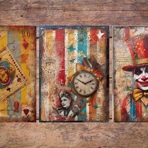 Carnival Magic Vintage Printable Digital Papers: Scrapbook Paper ...