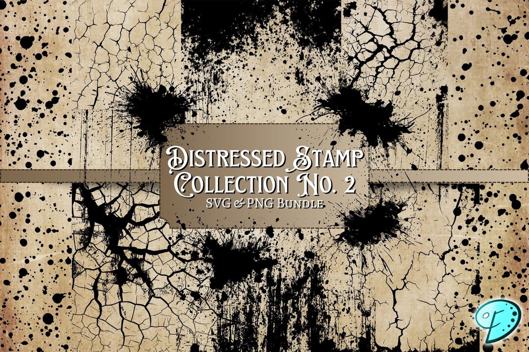 Distressed Stamps Collection Vol. 1 | Digital | Overlay | Distressed ...
