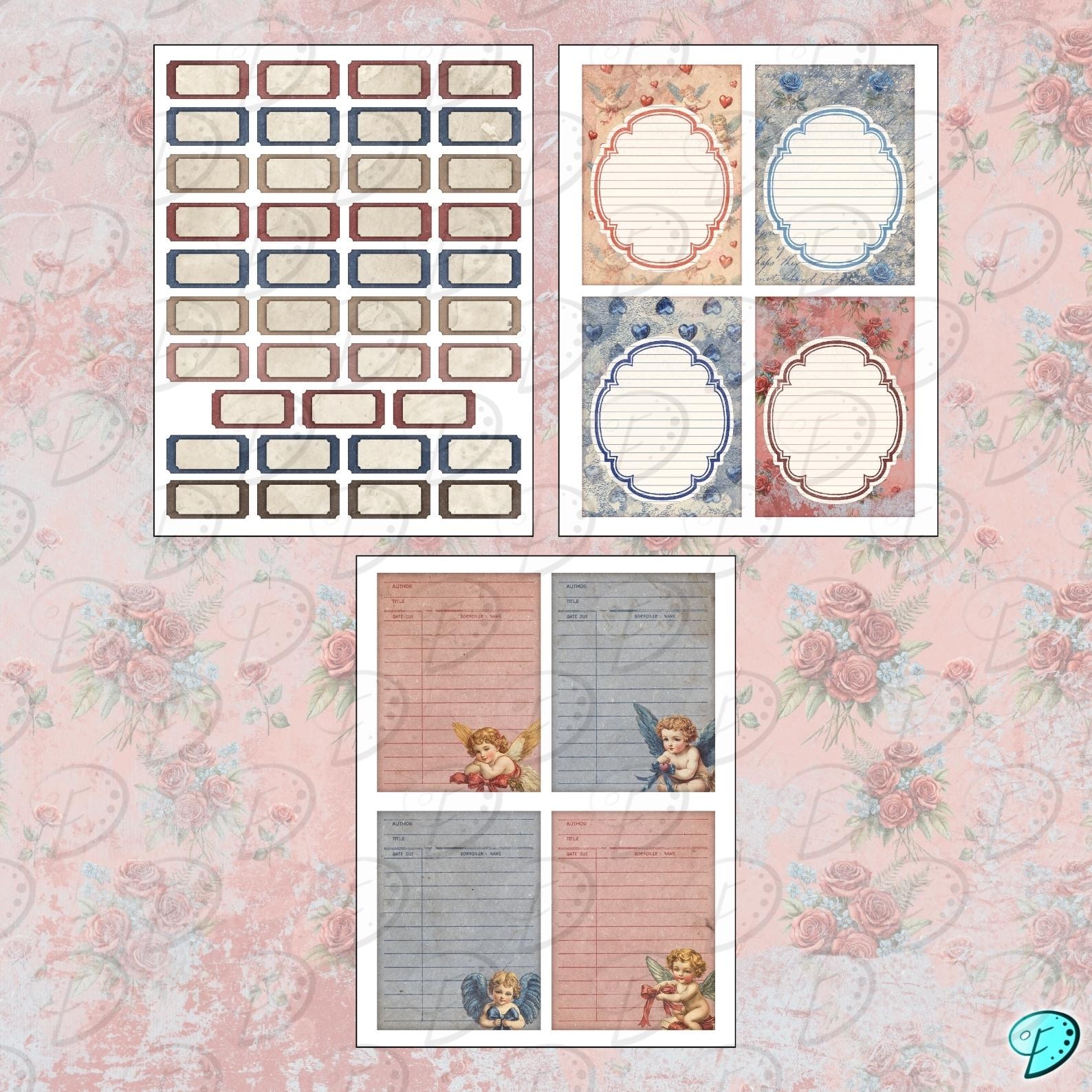 Cupid's Letter Hub Writing Kit | Scrapbook | Digital | Ephemera | Junk ...