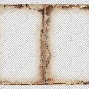 Ripped Journal Page Template Overlays | Background | Junk Journal ...