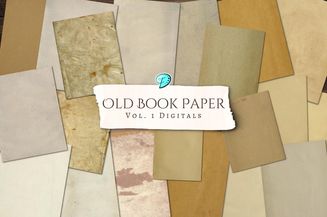 Old Book Paper Vol. 1 | Digital | Ephemera | Junk Journal | Scrapbook ...