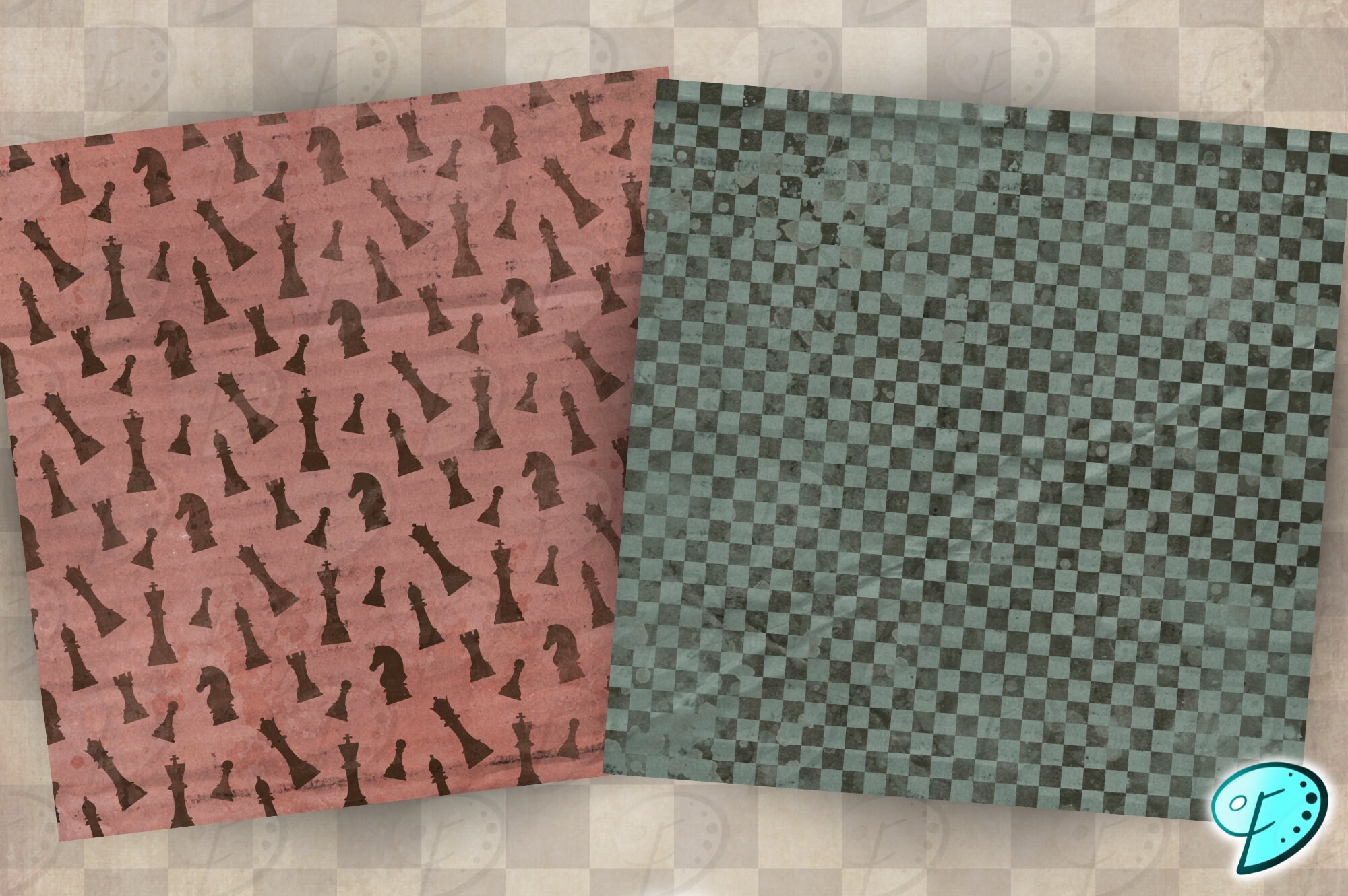 Vintage Chess Digital Papers | Printable | Ephemera | Junk Journal ...