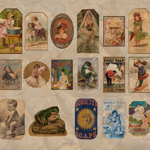 Vintage Soap Labels and Tags | Digital | Ephemera | Junk Journal ...
