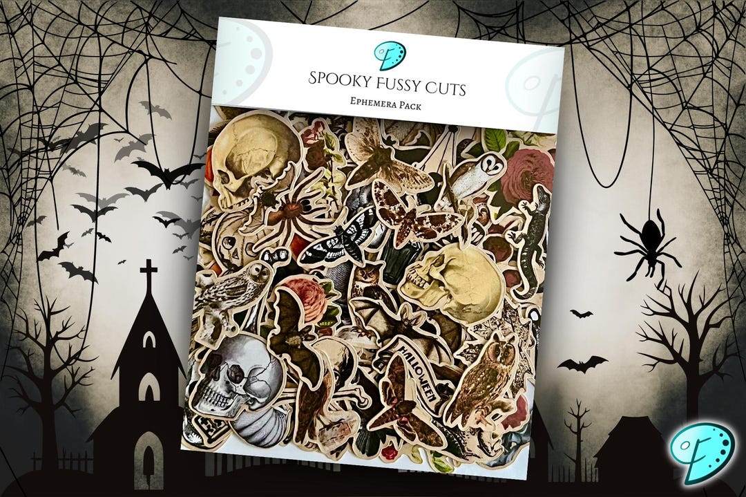 Spooky Fussy Cuts Ephemera Pack | Junk Journal | Scrapbook | Card ...
