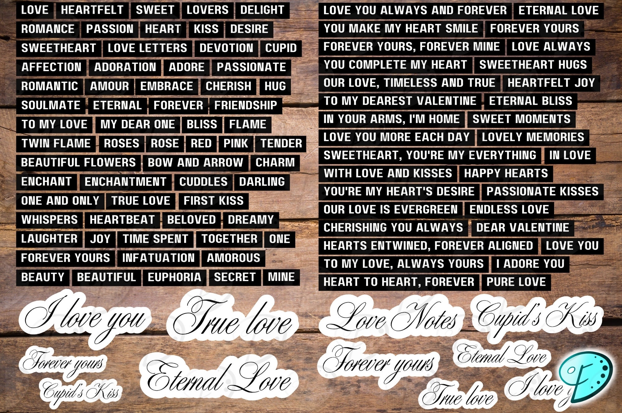 Valentines Sentiments Printables Scrapbook Card Making Vintage Ephemera ...