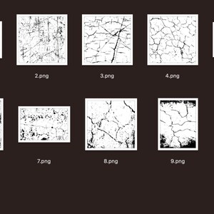 Scratch Texture Stamps SVG & PNG Bundle | Digital | Overlay ...