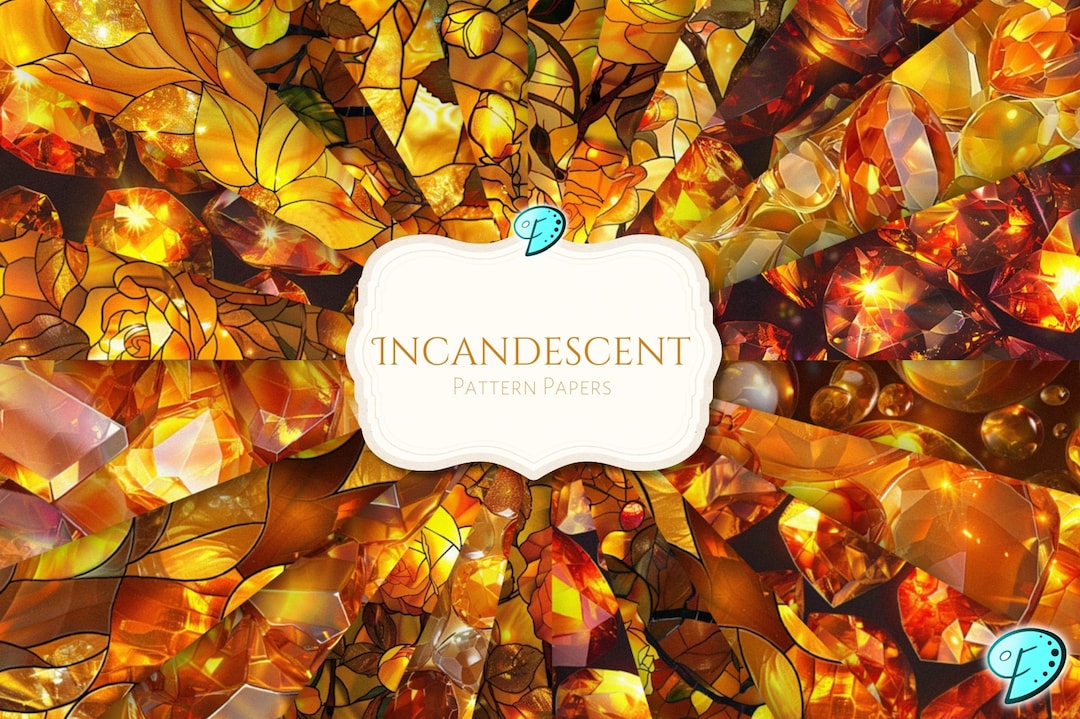 Incandescent Printable Digital Papers: Scrapbook Paper, Printable Paper ...