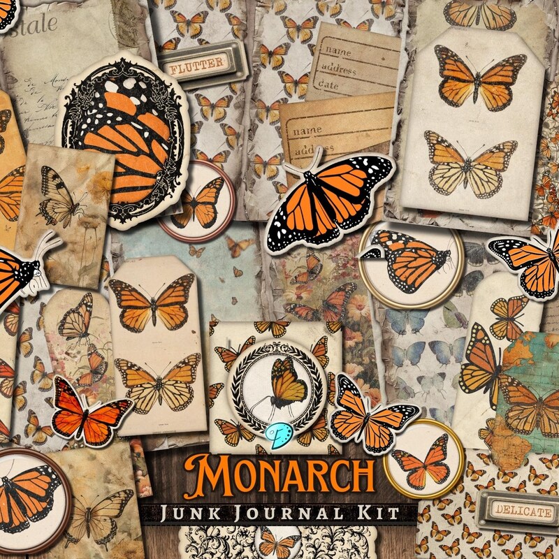 Butterfly Ephemera - Etsy