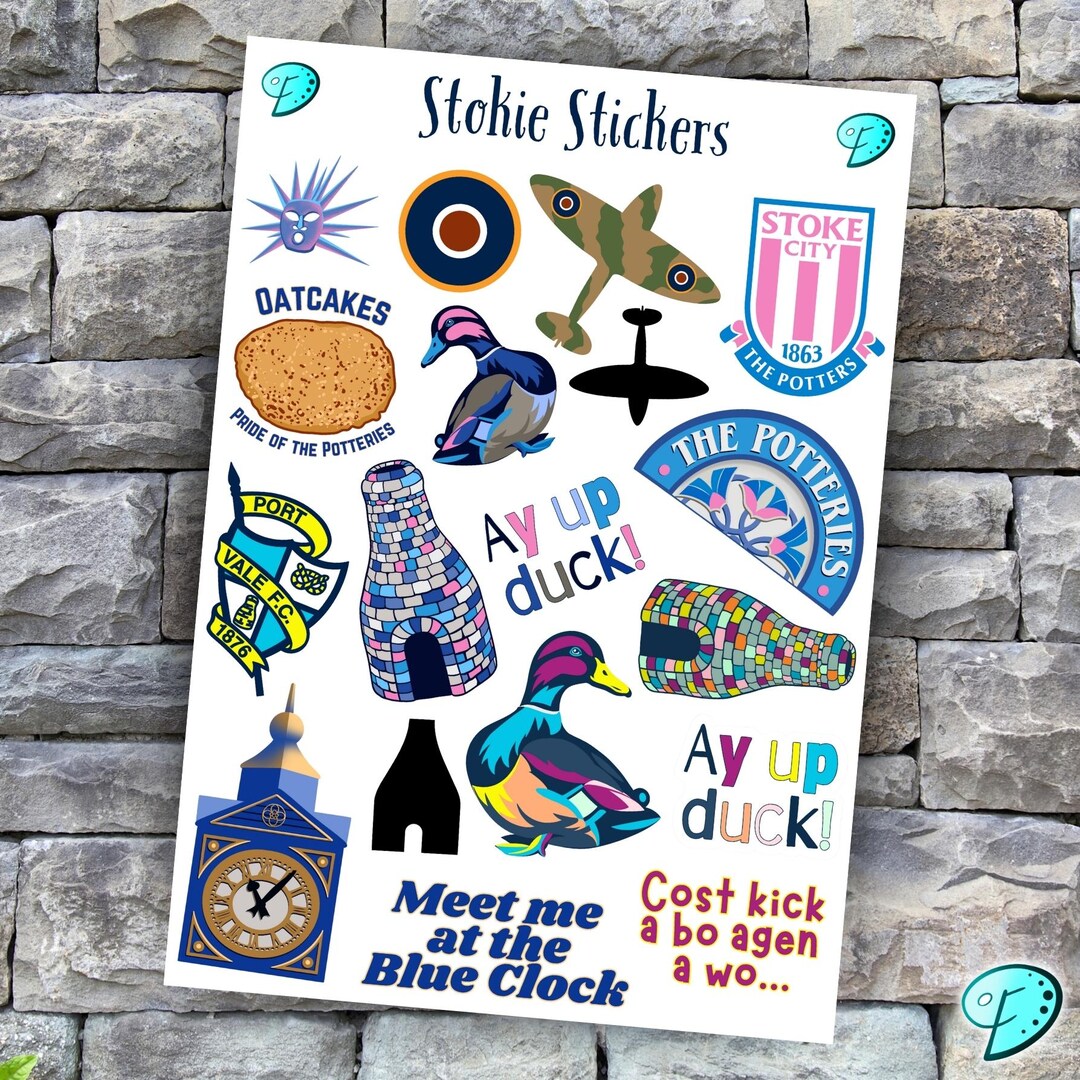 Stokie Stickers Sheet | Vinyl Stickers | Waterproof | Port Vale | Junk ...