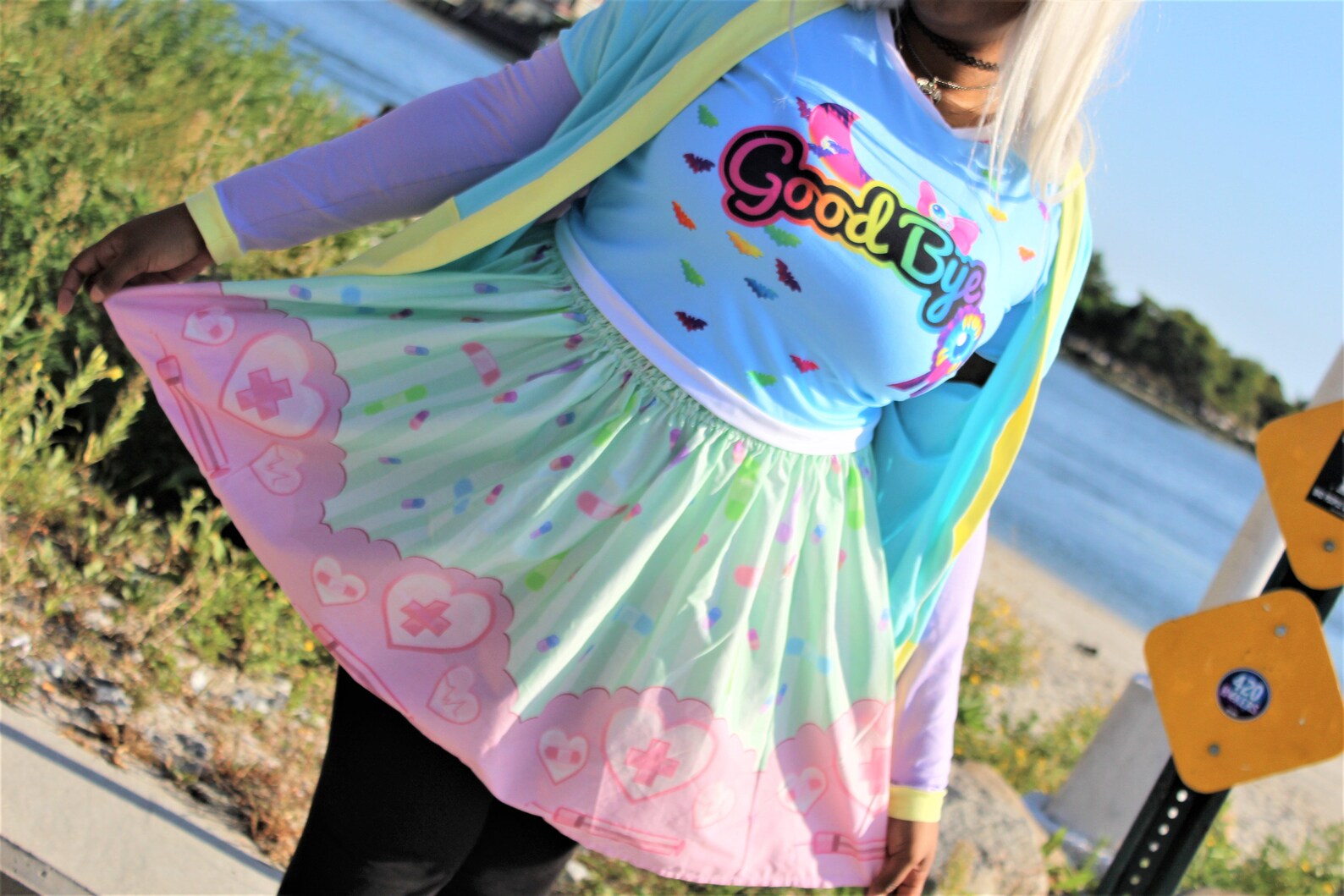 Pastel Colorblock Sweater Plus Size Fairy Kei Decora - Etsy