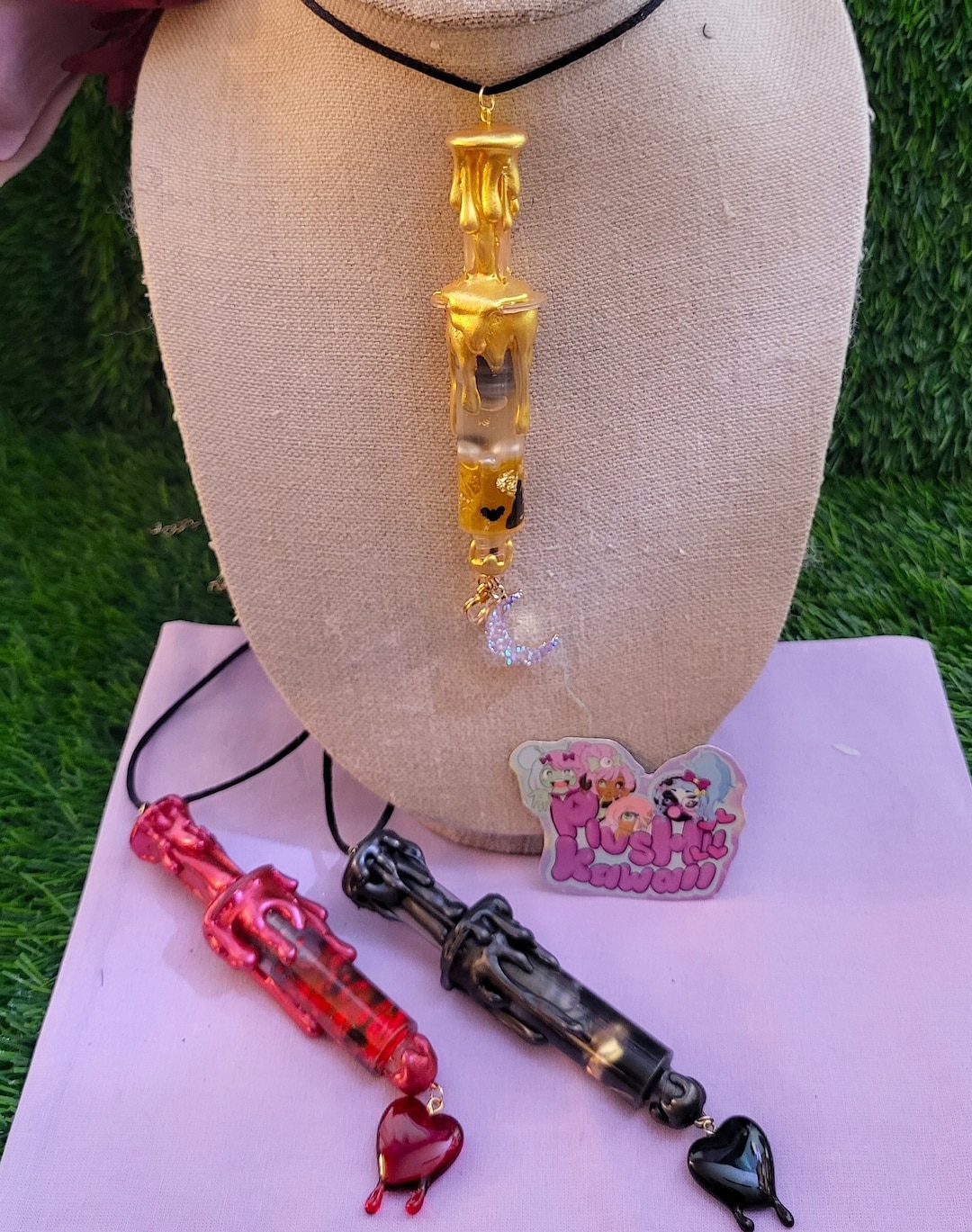 Sealed Devotion Syringe Necklace: Gothic Vampire Liquid Shaker - Etsy