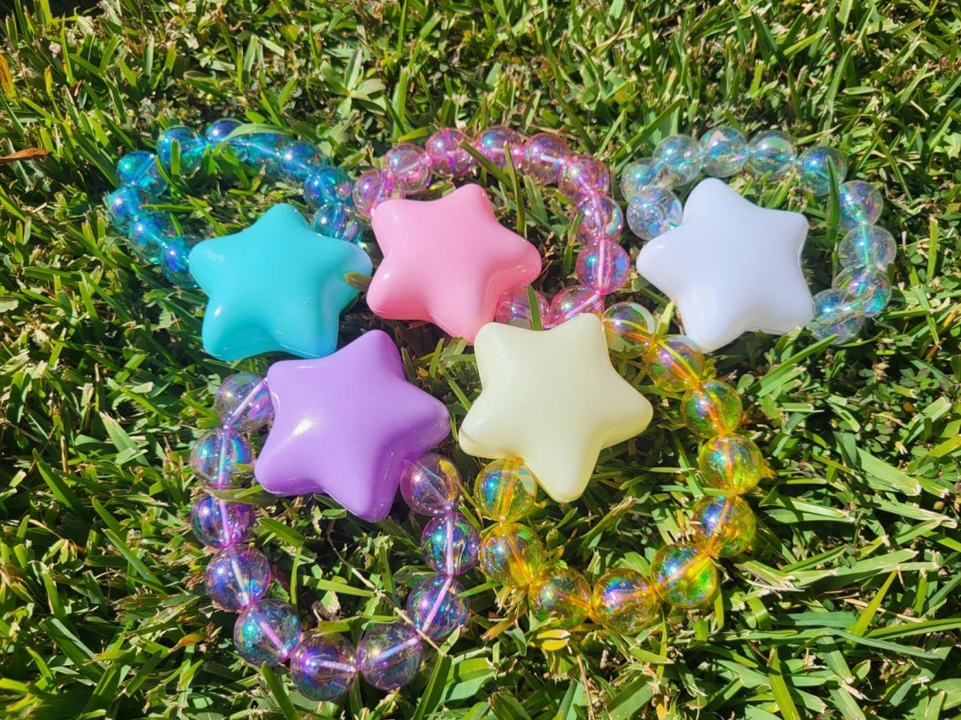 Puffy Jumbo Star Bracelet - Etsy