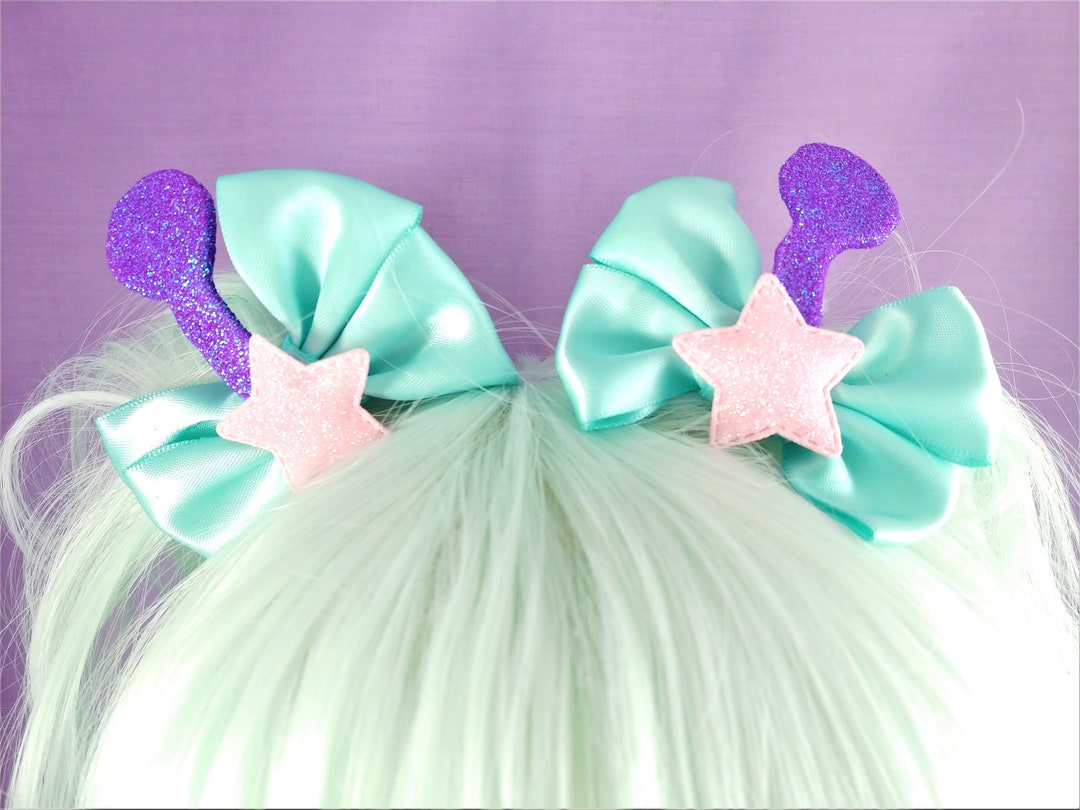 Kawaii Alien Antenna Bow Set - Uchuu Kei, Kawaii Ufo, Stars, Glitter ...