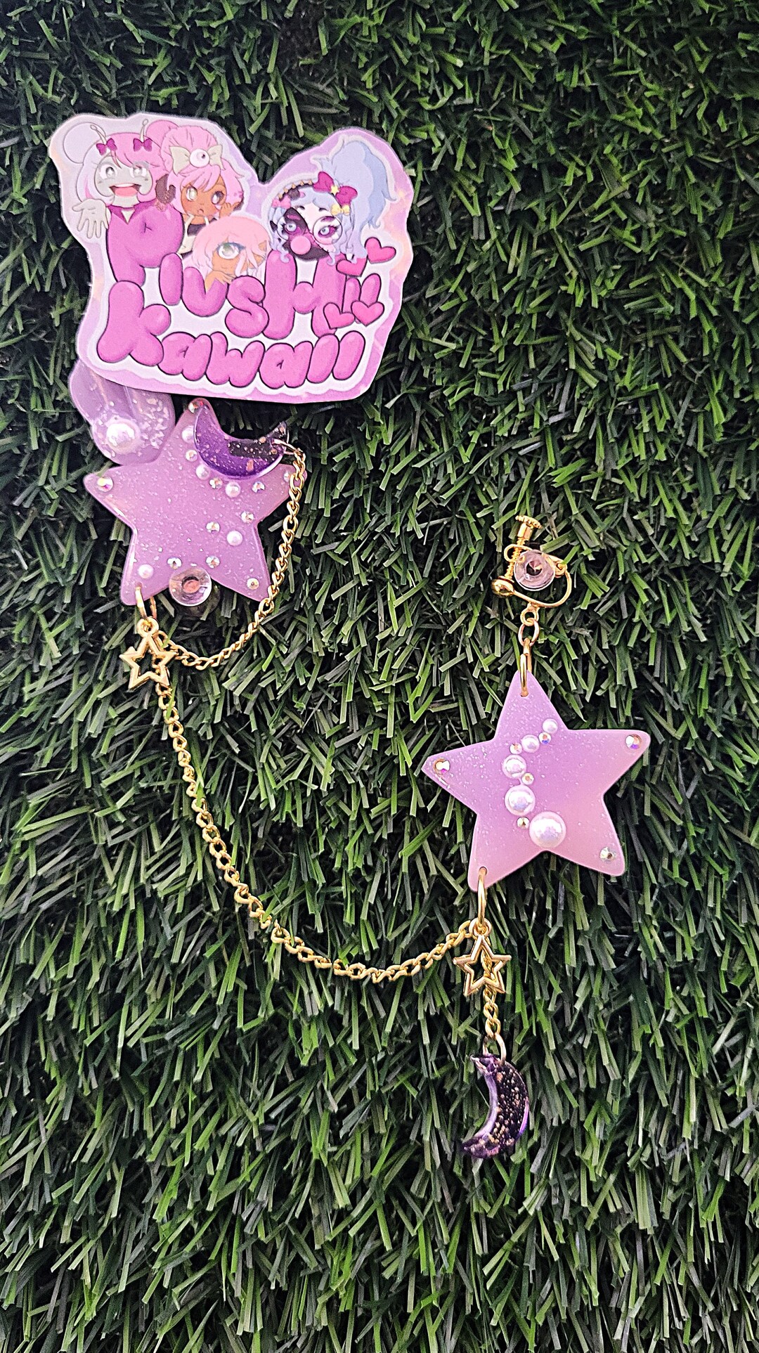 Starfall Earcuff, Winged Star Statement Earring, Fae Ear Decoration ...