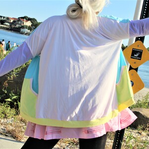 Pastel Colorblock Sweater- Plus Size, Fairy Kei, Decora, Kawaii Fashion ...