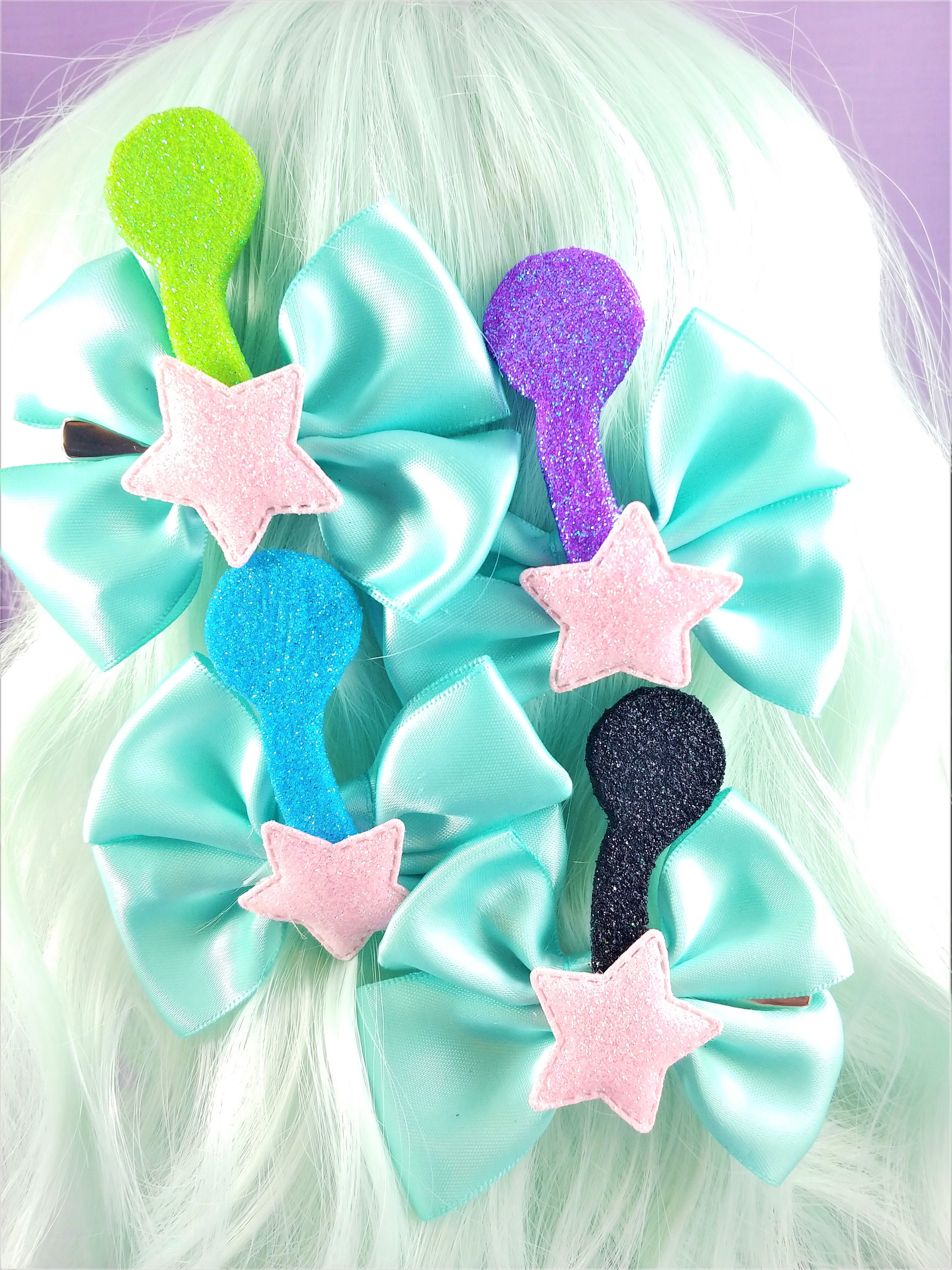 Kawaii Alien Antenna Bow Set Uchuu Kei Kawaii Ufo Stars | Etsy