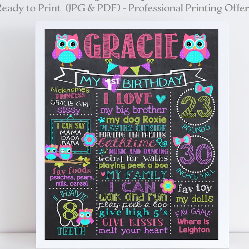 Owl 1st Birthday - Etsy