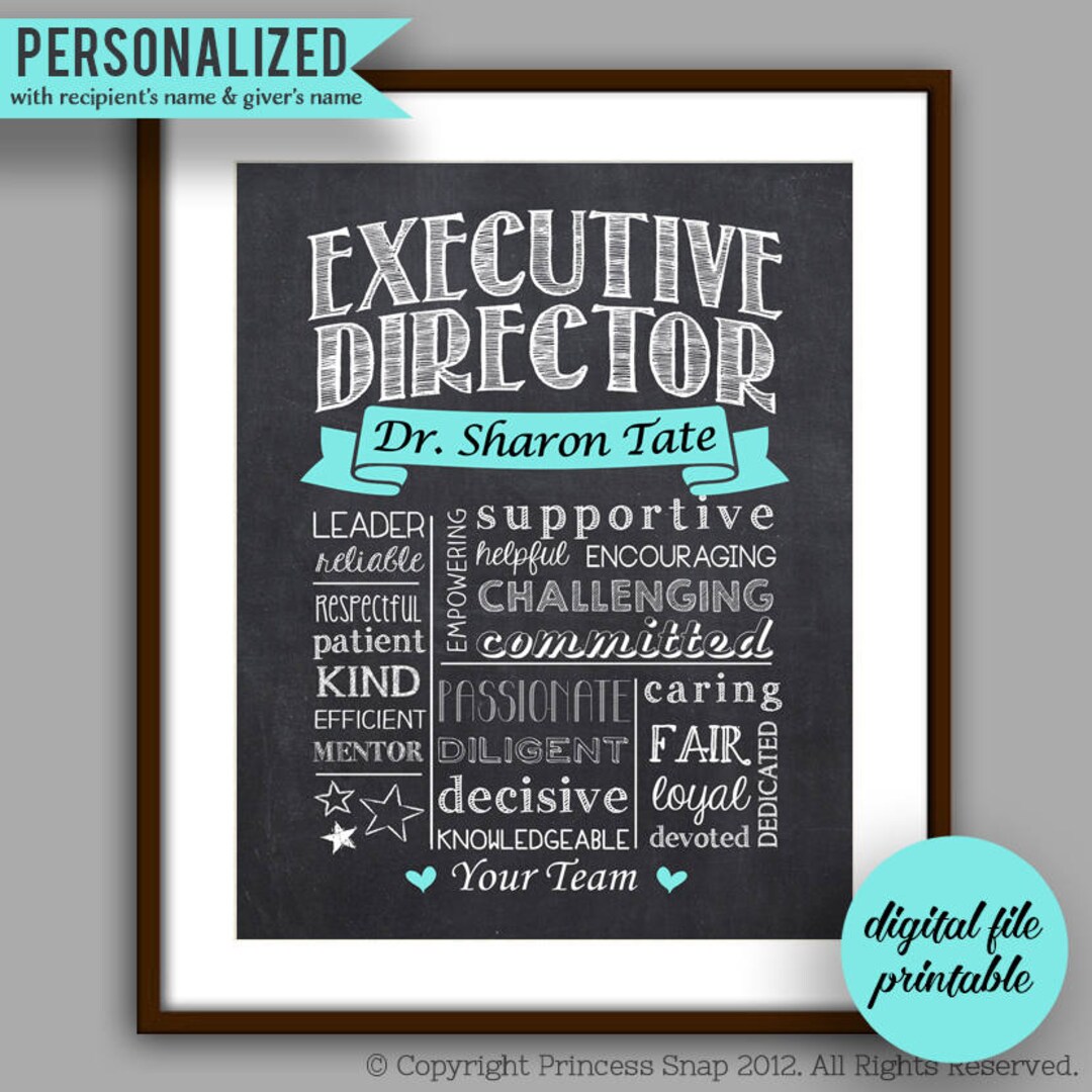 Executive Director Printable Learning Director Gift - Etsy Canada