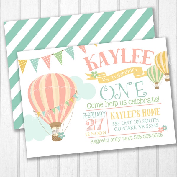 Balloon Invitation - Etsy