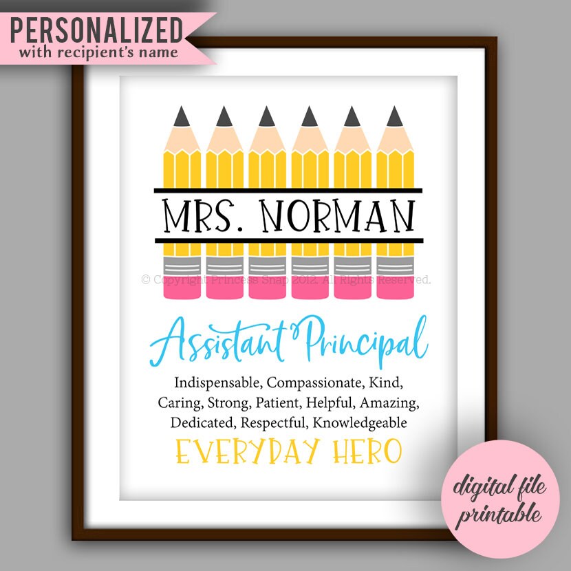 Assistant Principal Gift Assistant Principal Quote Printable | Etsy