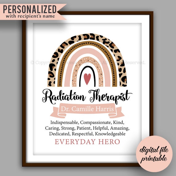 Art & Collectibles Prints Radiation Therapist Gift Printable Digital ...