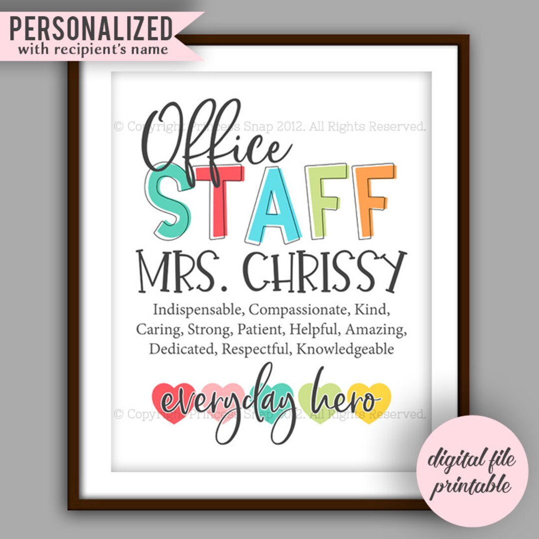 Office Staff, School Secretary, Administrative Assistant Appreciation ...