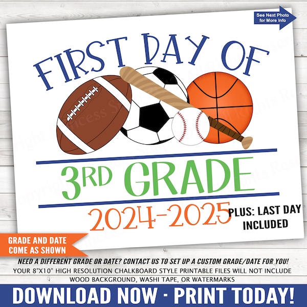 First and Last Day of 3rd Grade, 2024 2025, Third Grade - Etsy Australia