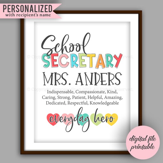 School Secretary Appreciation