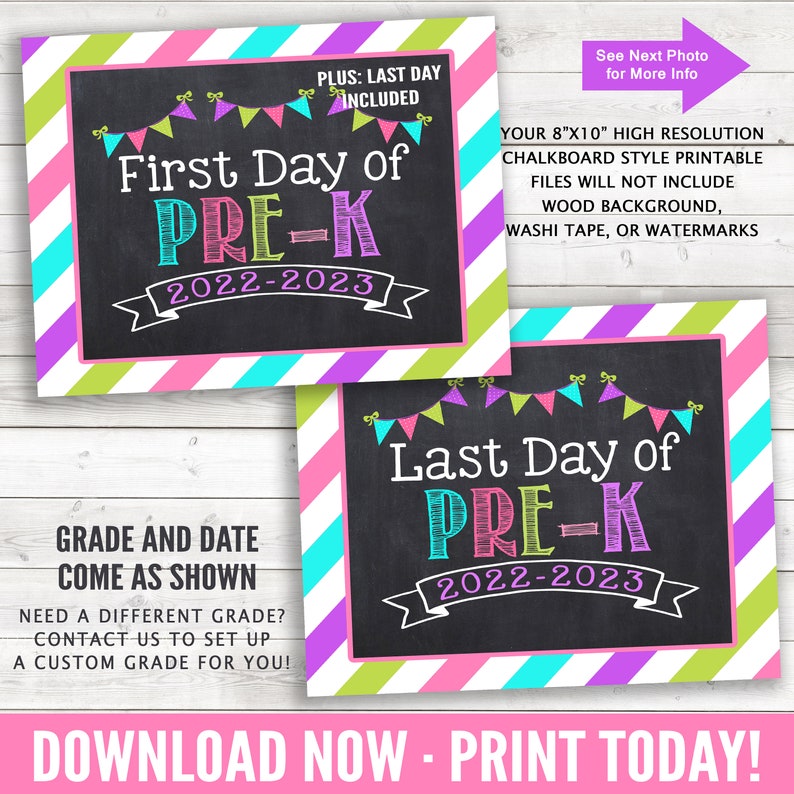 First Day Of Pre k 2022 2023 Prek Photo Prop Stripped Pink Etsy New first-day-of-pre-k-2022-2023-prek-photo-prop-stripped-pink-etsy-new
