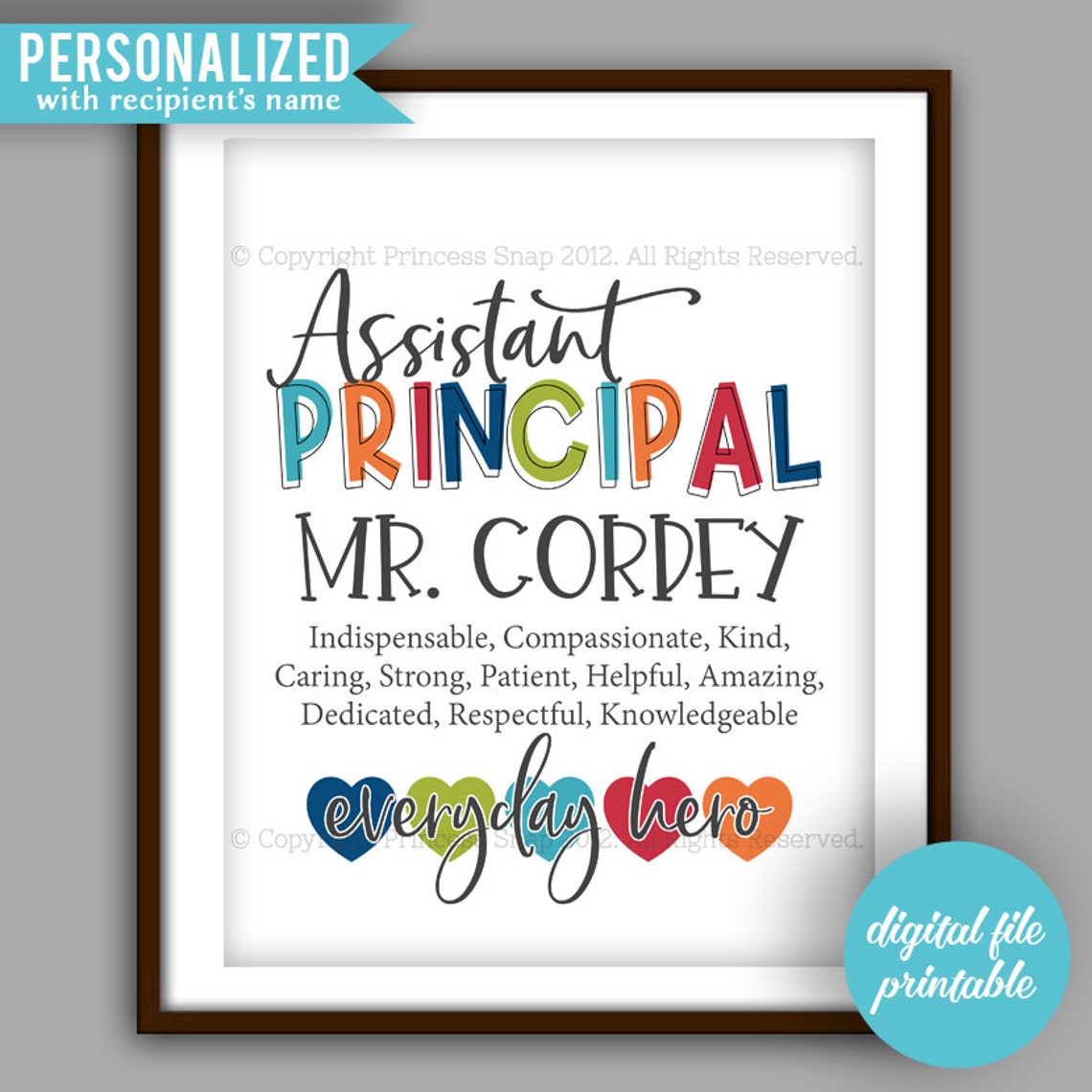 Assistant Principal Gift Assistant Principal Quote Printable - Etsy